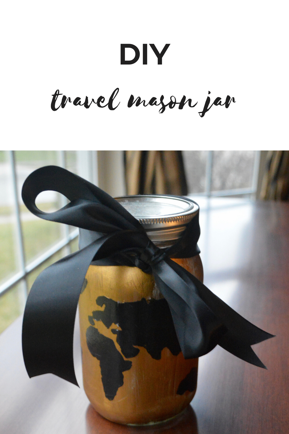 DIY Travel Mason Jar - round trip